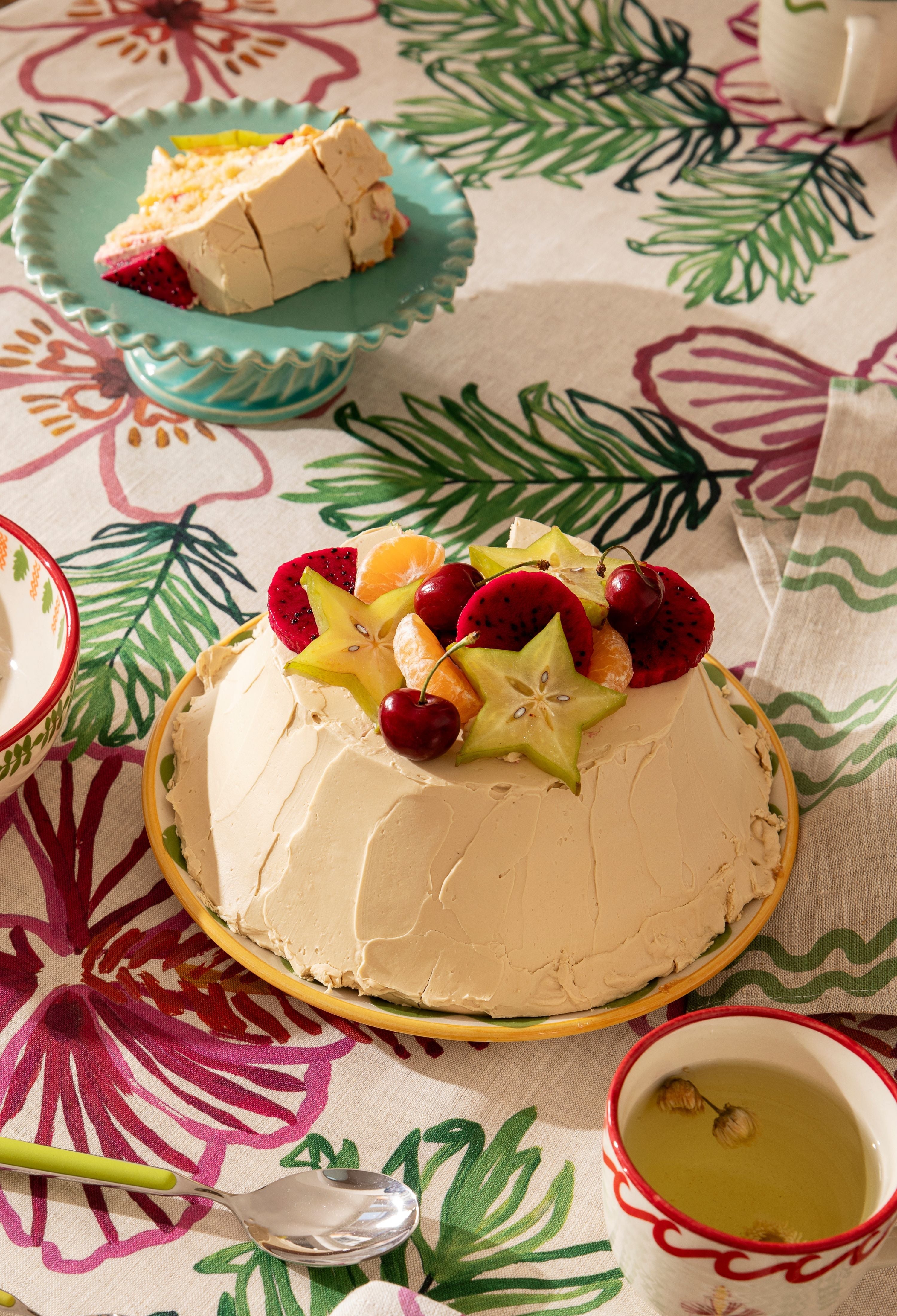 A fruity sponge cake by Rosie Meehan of Added Sugar - Bonnie and Neil